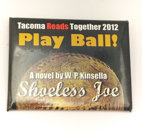 Play Ball Shoeless Joe Jackson Book Promo Vintage pin Tacoma Washington ...
