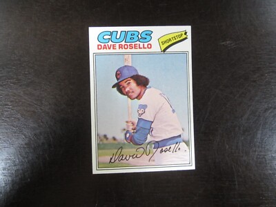 1977 Topps # 92 Dave Rosello Card Chicago Cubs | eBay