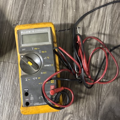 FLUKE 78 Automotive DIGITAL METER Needs New Battery #Q4 | eBay
