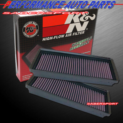 Two K&N 33-2290 Hi-Flow Air Intake Filters for 2004-2008 Chrysler ...