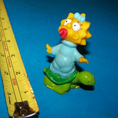 Simpsons Maggie Simpson On Turtle Figure 3" Vintage 1990 TCFFC | eBay