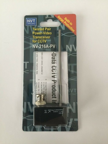 NVT - Twisted Pair Power-Video Transceiver for CCTV - NV-216A-PV ...