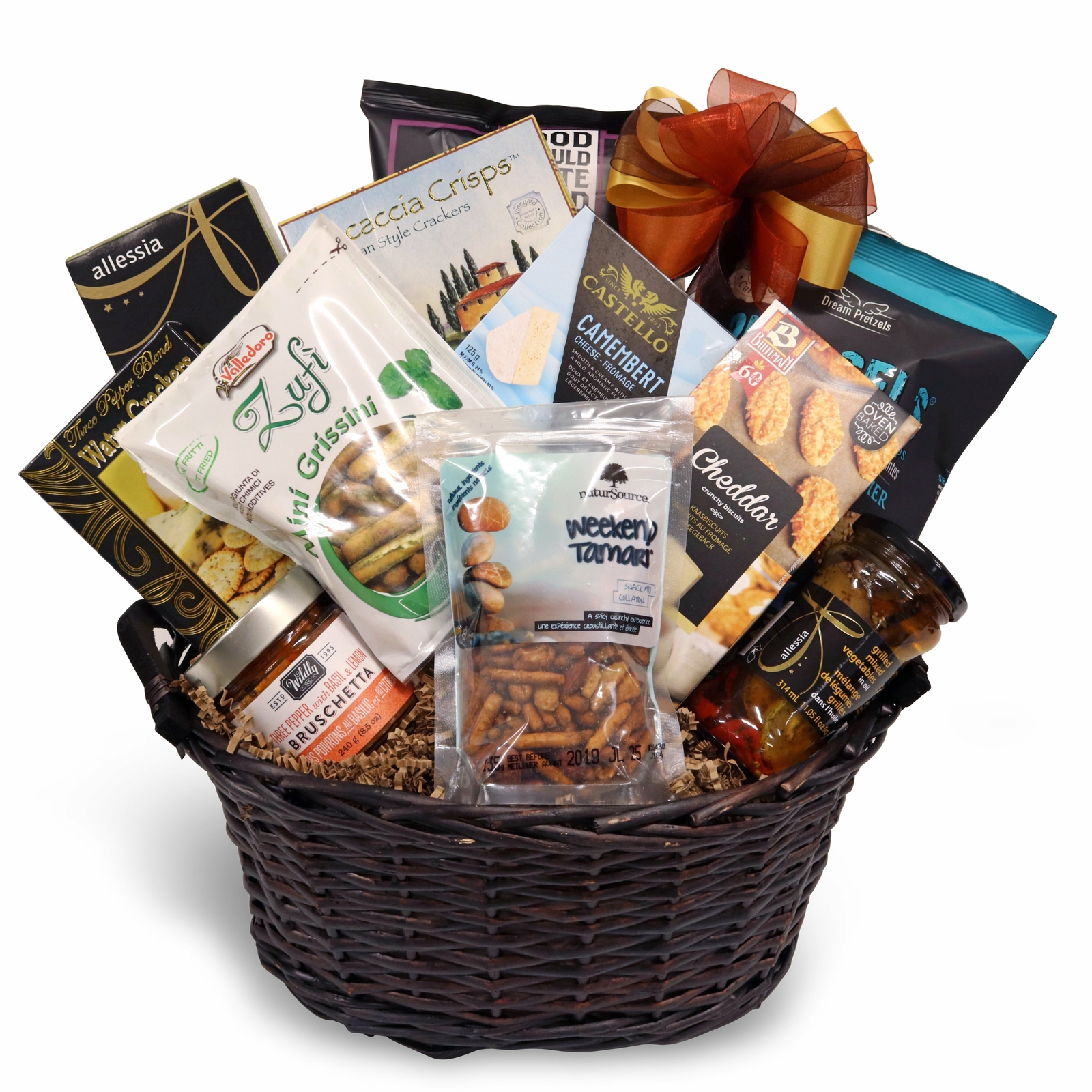Salty Gift Basket With Cheese, Nuts & Crackers - Simply Salty | eBay
