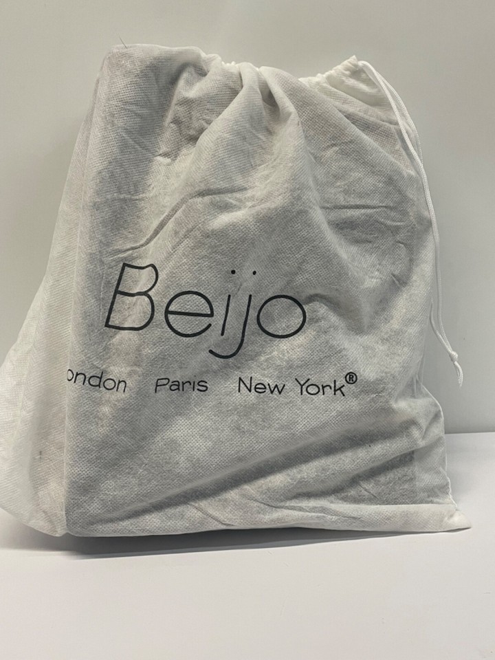 BEIJO Large LADIES HANDBAG SHOULDER PURSE Bronze Brwn Patent Removable ...