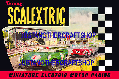 Scalextric 1962 Catalogue Cover Large A3 Size Poster Advert Sign ...