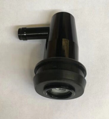 Black Aluminum Mini PCV Valve Cover Tube Breather & Grommet Chevy Ford ...