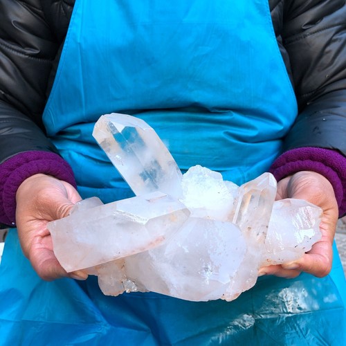 4.2LB Natural Clear Quartz Cluster Crystal Cluster Mineral Specimen ...