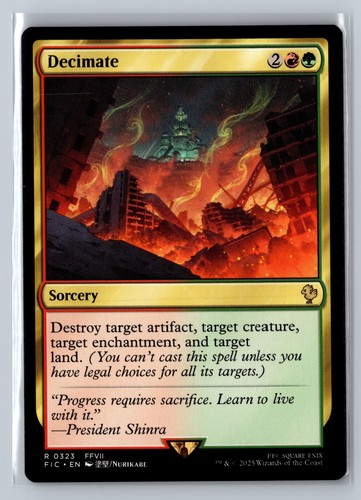 Decimate Commander: FINAL FANTASY 323 Rare | eBay