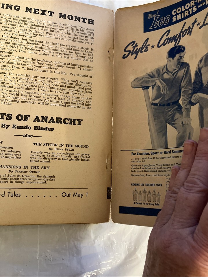 WEIRD TALES (May 1939) 160 Pages Almuric-Robert E. Howard / Art:Howard ...