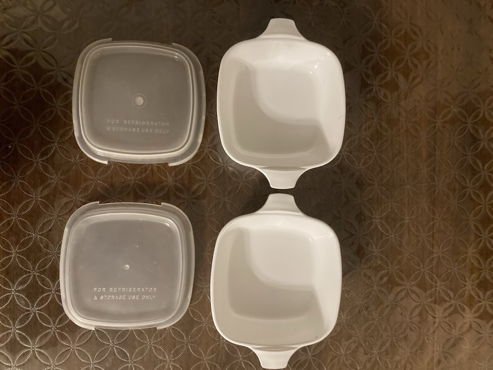 2 Corning Ware Petite Pans W/storage Lids-P-41-blue Cornflower | eBay
