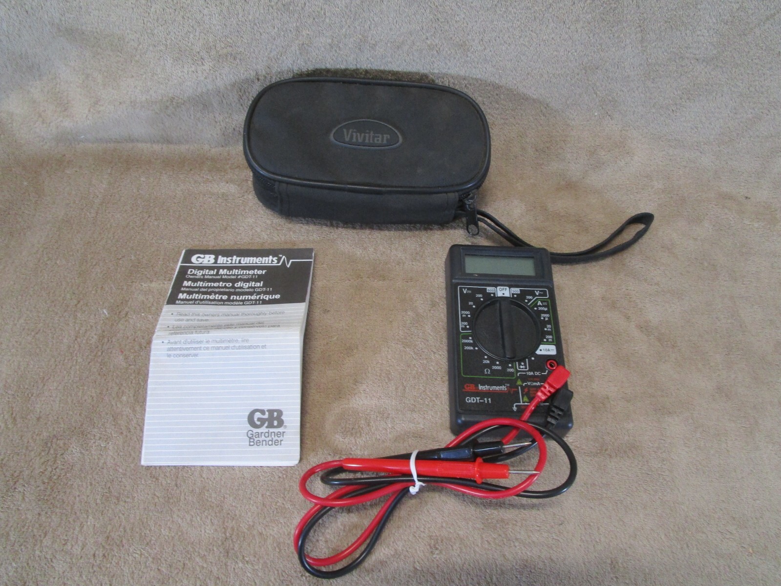 Gardner Bender Gdt-11 Digital Multimeter 5 Function 18 Range for sale ...