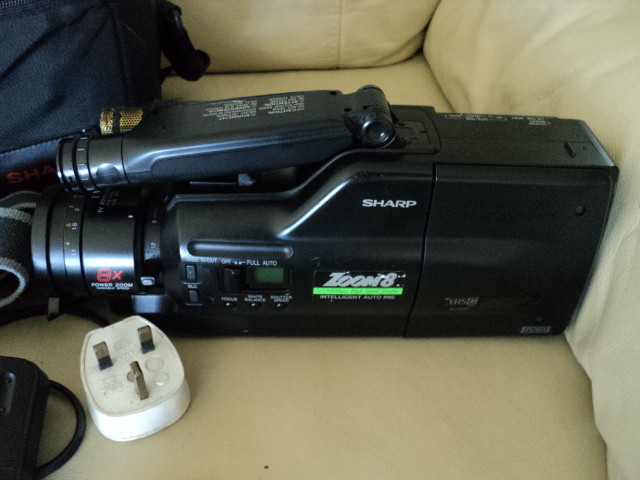 Vintage Sharp VL-C690H Video Camera with Charger & Bag Not Working ...