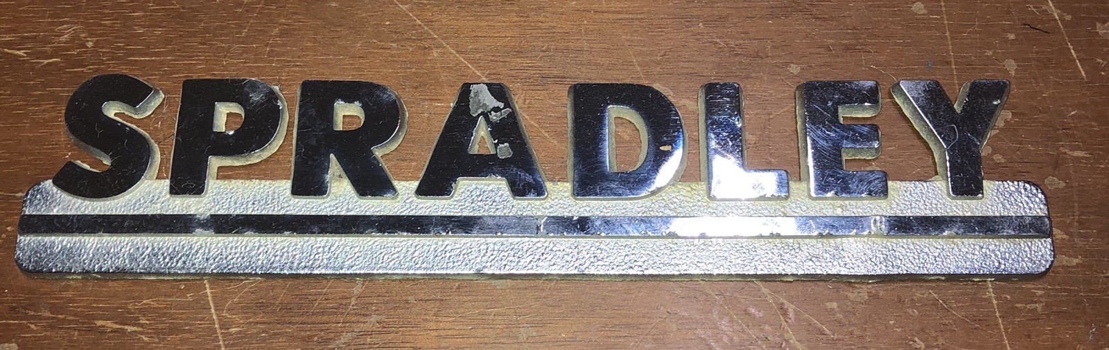 DEALER NAMEPLATE EMBLEM SPRADLEY FORD LINCOLN CHEVY CAMARO CORVETTE ...