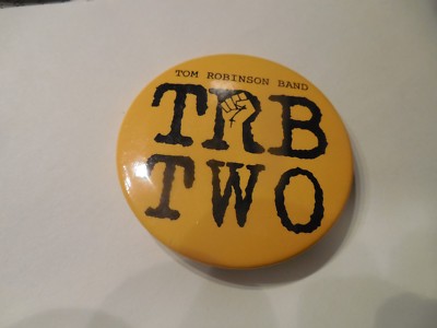 Tom Robinson Band Vintage Promotional Pin Back TRB Two Album Button ...