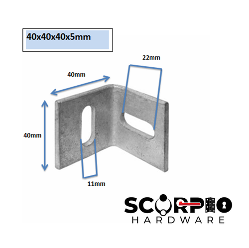 Heavy Angle Cleats Galvanised Brackets for Fencing | eBay UK
