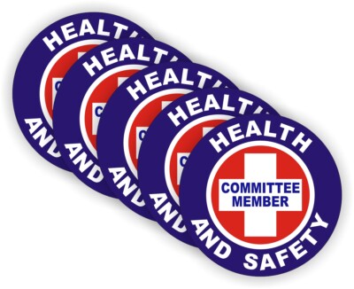 Health and Safety Committee Member Hard Hat Stickers Helmet Decals ...