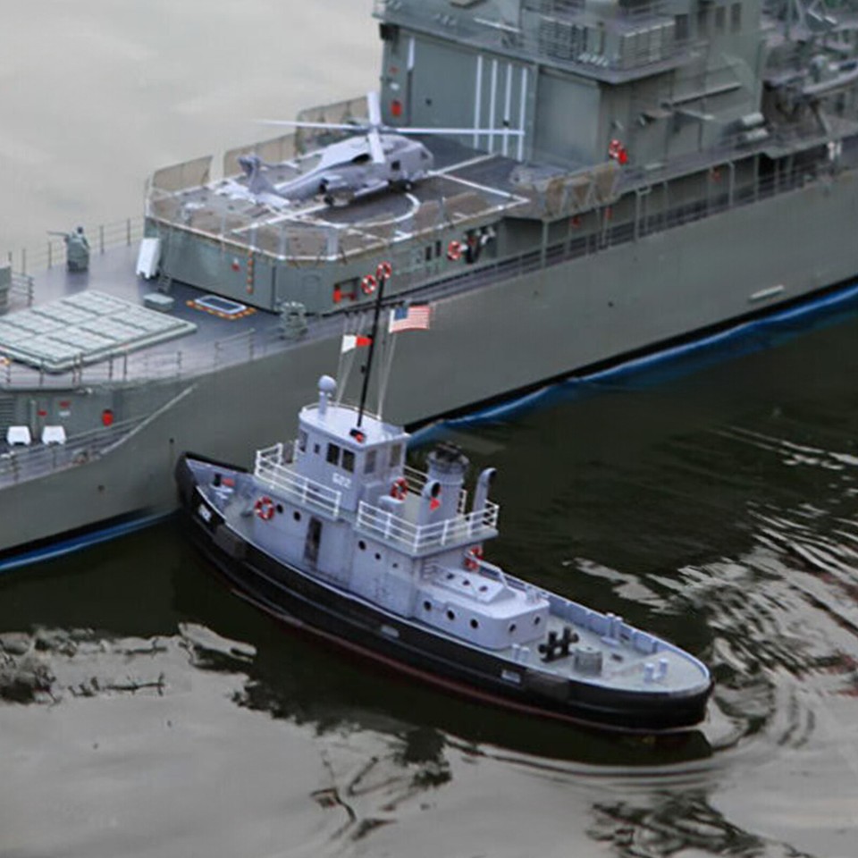 1:96 Scale 308mm RC Model Tug Working Boat Kit Battleships Cruisers DIY ...