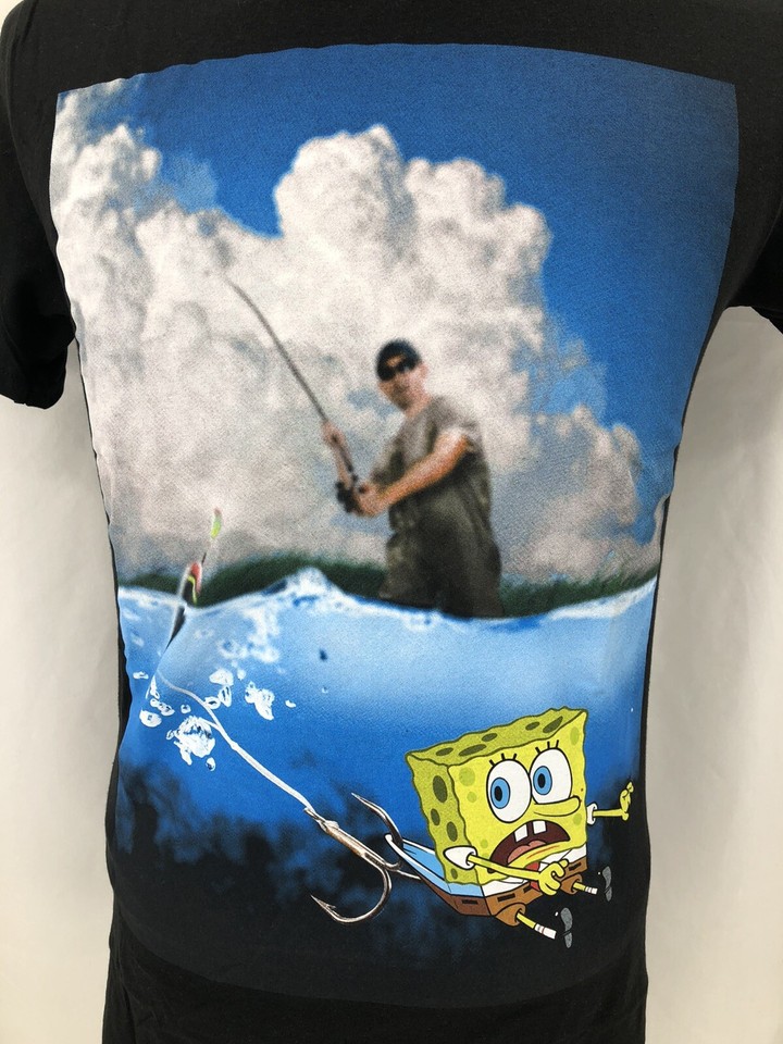 Nickelodeon Spongebob Squarepants Photoreal Fishing Hooked Graphic ...