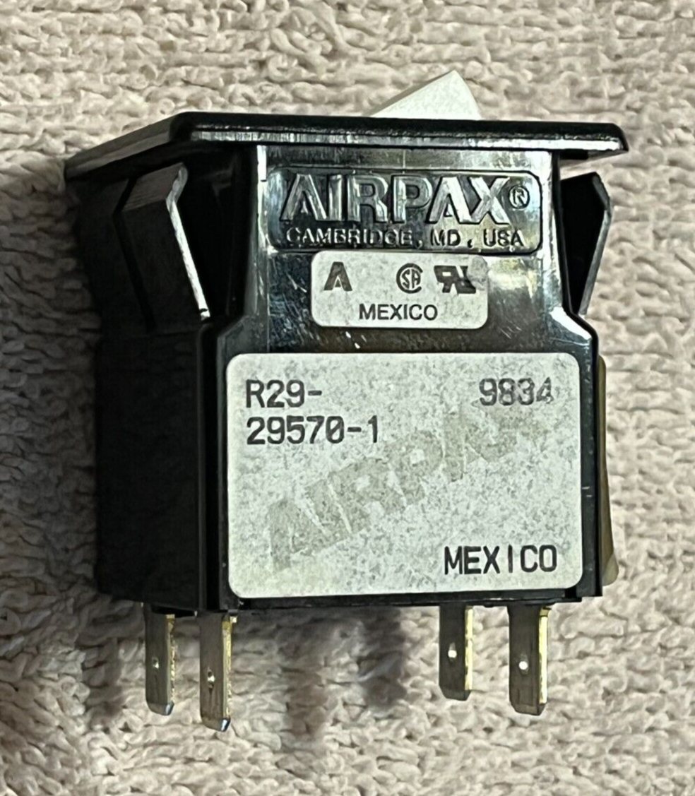 AIRPAX Snapak R29-29570-1 Enable Switch, 15A 32vDC / 125vAC, 2Pole On ...