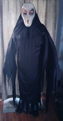 Scream Halloween White Mask & Long Black Gown Costume 2006 | eBay