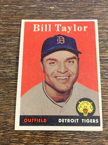 1958 TOPPS BILL TAYLOR #389 DETROIT TIGERS EX-MT OR BETTER | eBay