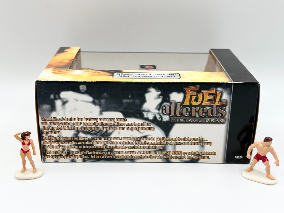 Hot Wheels 100% Fuel Altered Vintage Drag Set Car Pure HELL & Ford ...