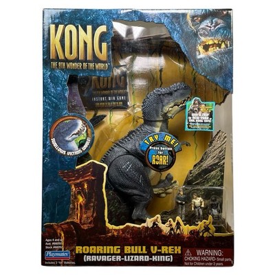 Kong 8th Wonder of the World Roaring Bull V-Rex Action Figure 2005 NIB ...