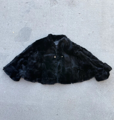 Vtg Fox Fine Furs 1940s Antique Genuine Fur Jacket Women’s SHORT CAPE ...