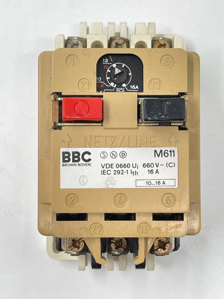 BBC M611 10 - 16A 380V Motor Circuit Breaker 16A | eBay