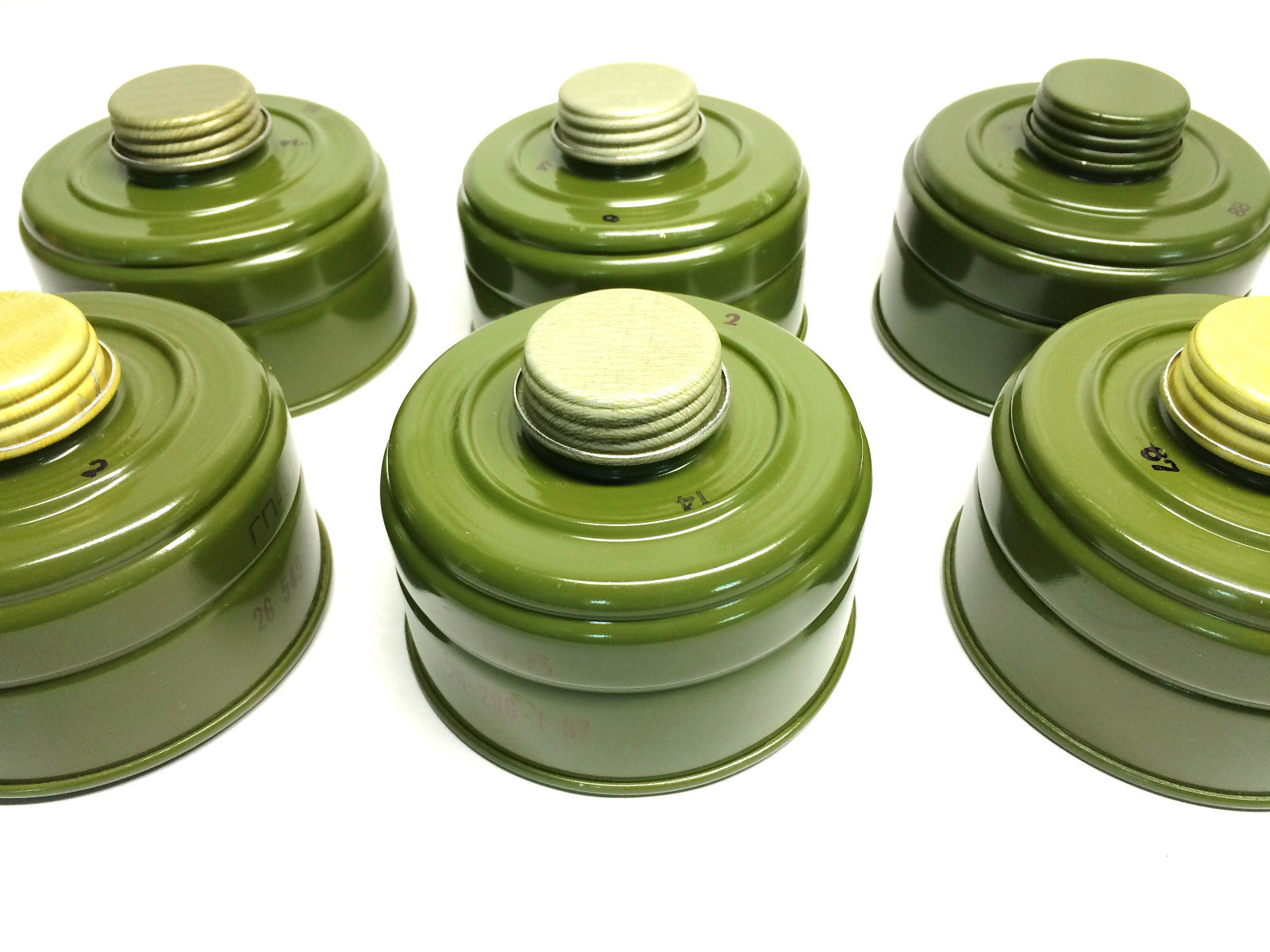 Vintage gas mask filters 6pcs GP-5 gas mask filter for GP-5M GP-4 PMK ...