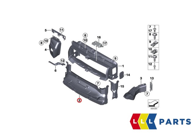 Genuine BMW 2 Series F22 F23 Front Bumper Lower Air Duct Panel ...