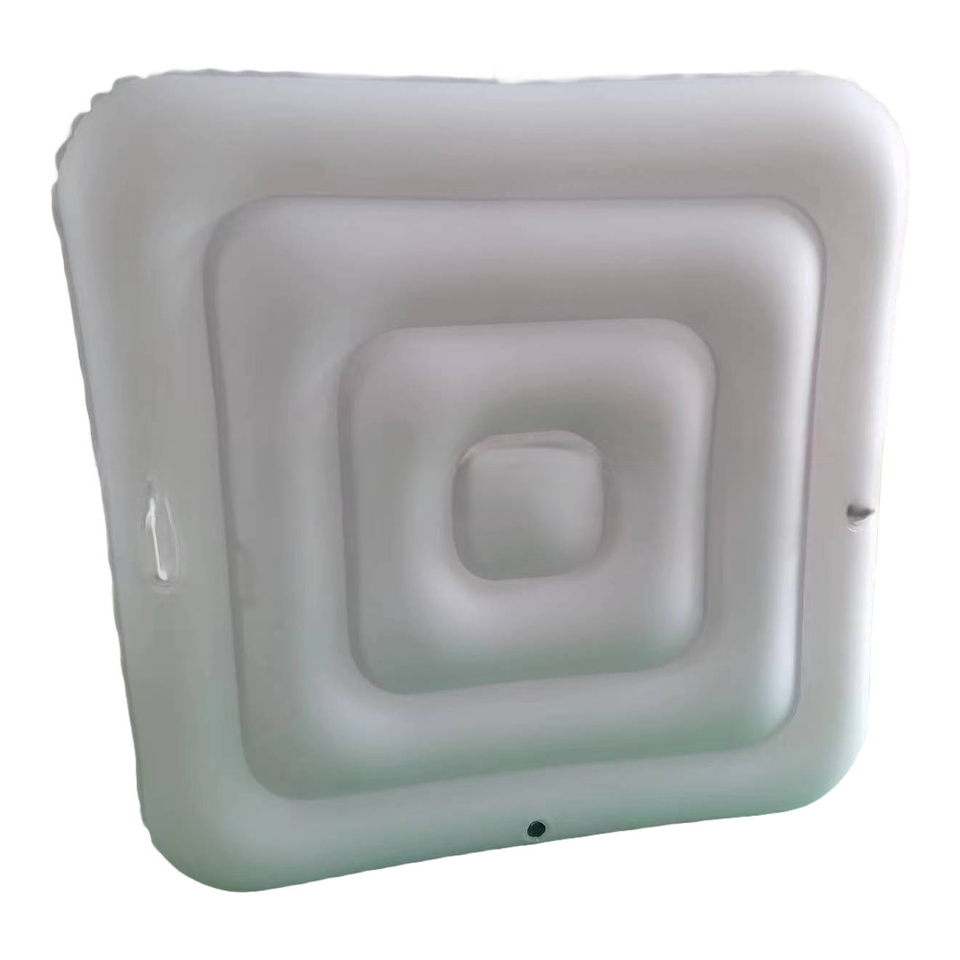 Pool Cover Black Inflatable Square 130cm Fits Spa Protects Water ...