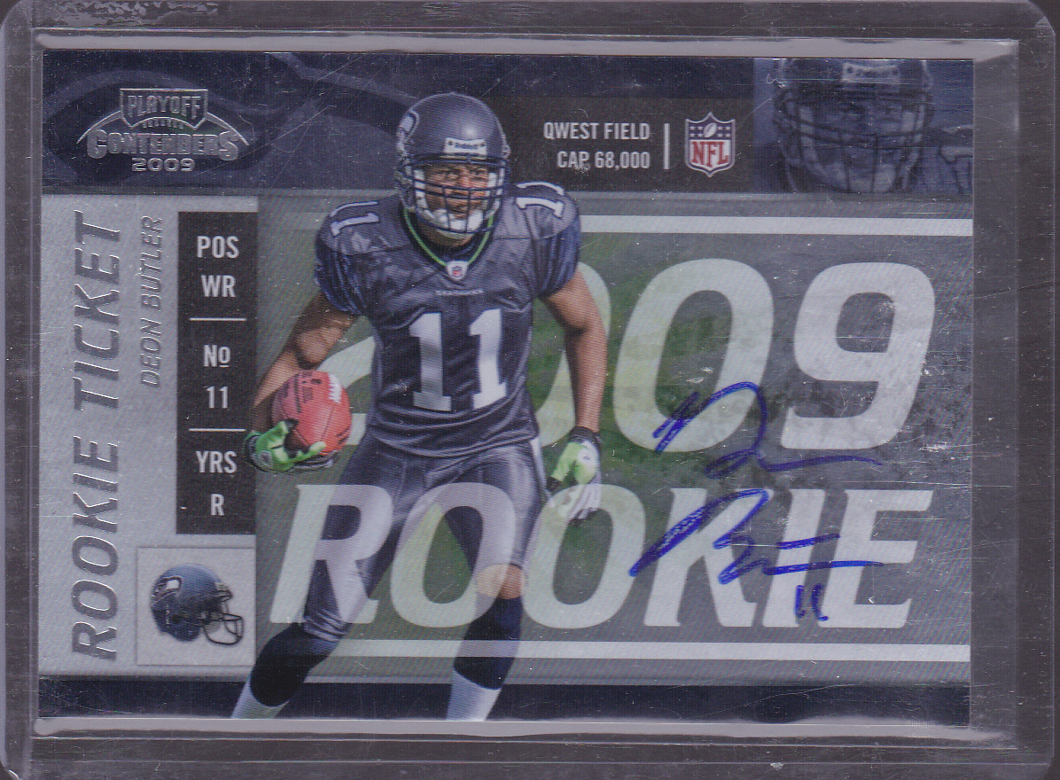 2009 Playoff Contenders #127 Deon Butler Auto RC Rookie | eBay