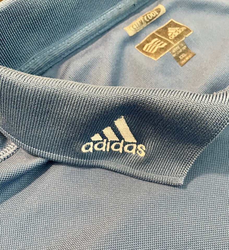 Adidas Golf Channel Shirt Men’s XXL Blue Climacool Performance Short ...