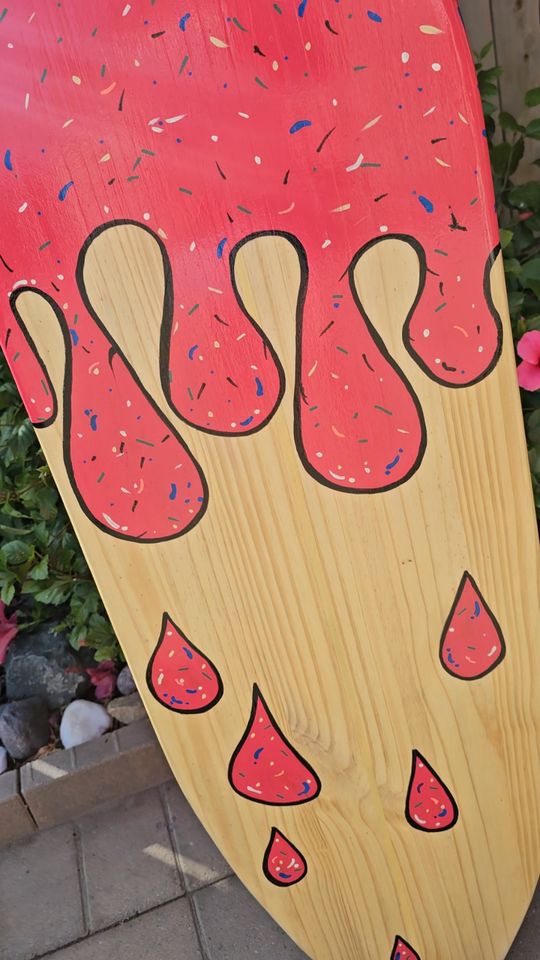 Ice Cream Surfboard Wall Art Donut Decor beach Decorative surf board ...