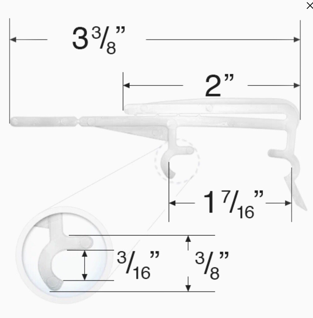 GRABER G-85 VERTICAL BLIND VALANCE CLIP Part#66-7500-00 | eBay