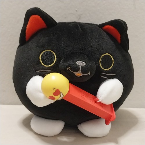 Zuru Snackles Black Cat Luna With Pez Candy Dispenser 5" Stuffed Plush ...