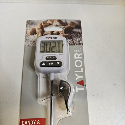 Taylor Programmable Digital Candy And Deep Fry Thermometer With Green ...