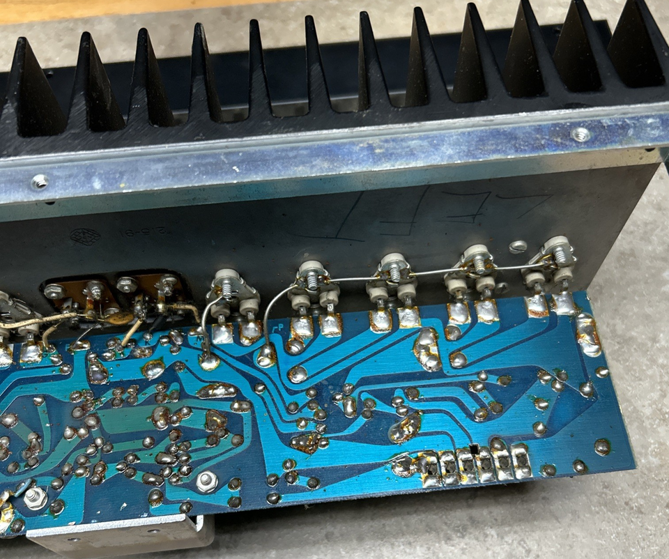 Heathkit AA-1640 Channel Amplifier, Heatsink, Outputs And Circuit Board ...