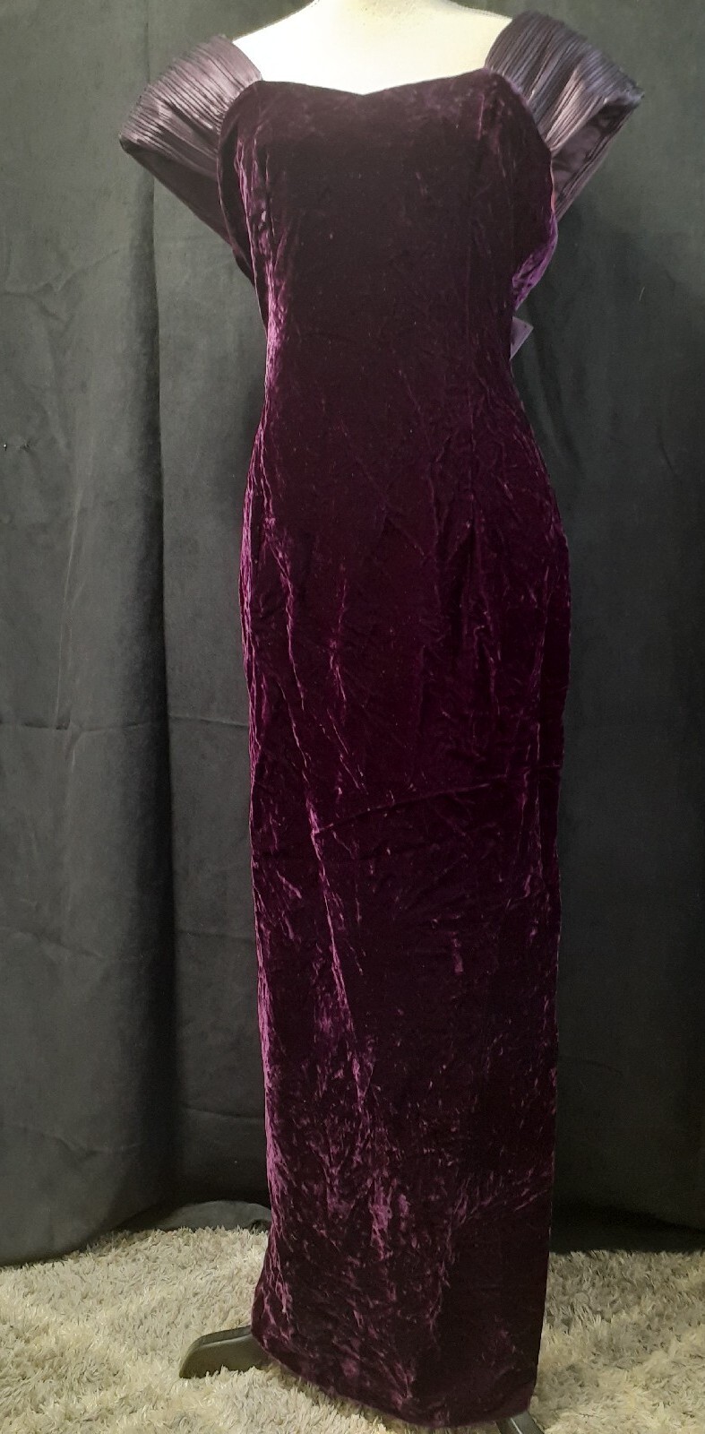 True Vintage 80s M Gown Dress Prom Cosplay Lwaxana Deanna Troi TNG Off ...