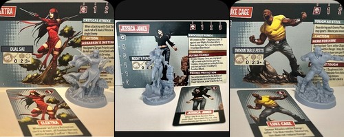 Marvel Zombies Promos Box Heros Bundle Elektra + Luke Cage + Jessica ...