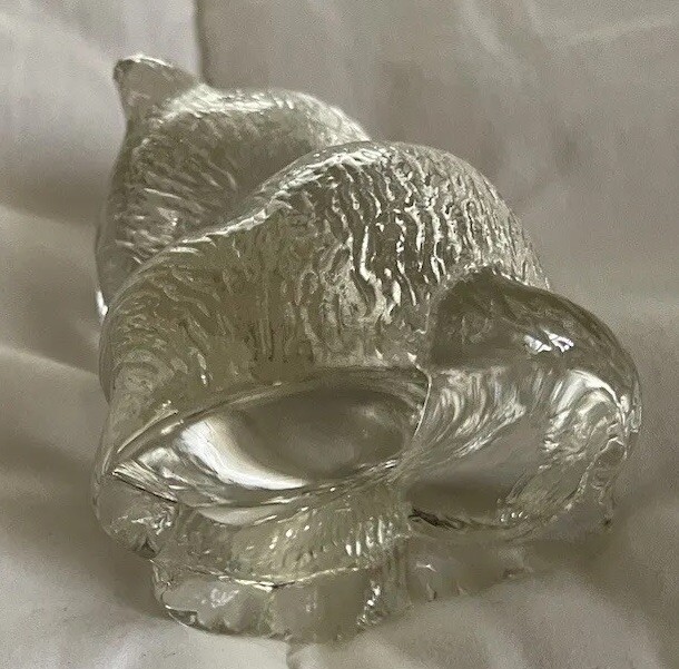 Goebel Glass Cat Clear Germany Figurine Paperweight | eBay