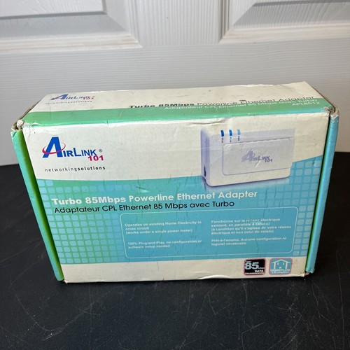 NEW! Airlink 101 Turbo 85mbps Home Plug Powerline Ethernet adapter ...