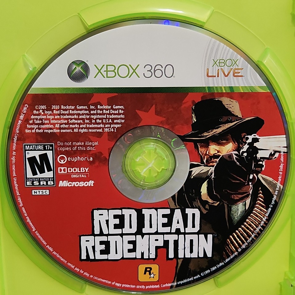Red Dead Redemption Xbox 360 Complete Refurbished Map 710425398216| eBay