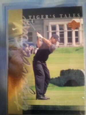 Tiger Woods 2001 Upper Deck Golf Tiger's Tales tt26 Tiger Completes ...