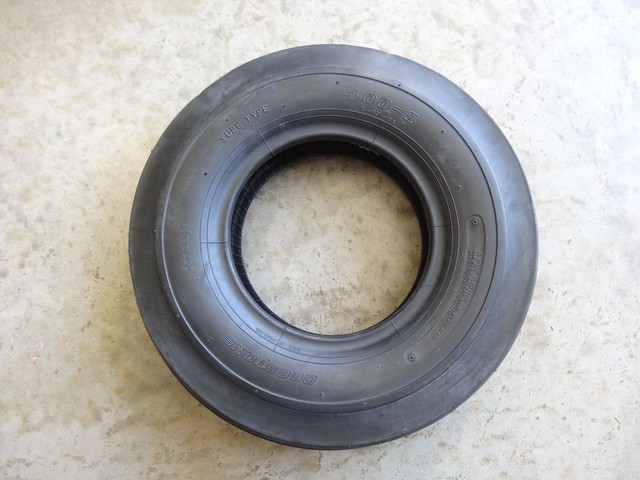 Two 4.00-8 Deestone D401 Tri-rib 3 Rib Tires & Tubes 4 Ply Lawn ...