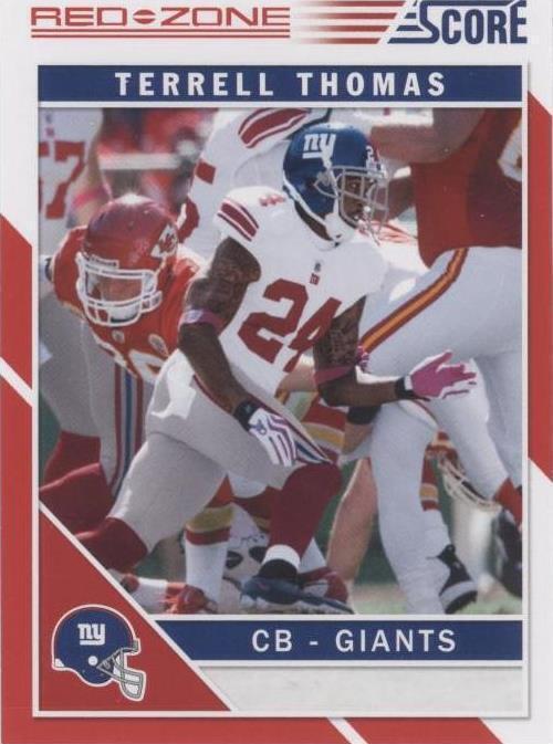 2011 Score - Terrell Thomas #197 Red Zone for sale online | eBay