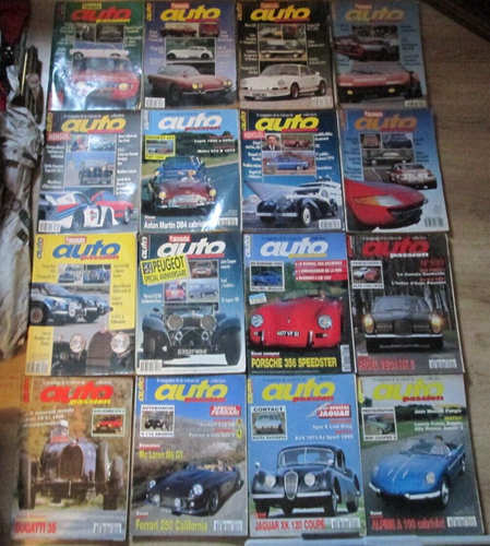 Lot 16 revues magazine Auto Passion années 90 alpine bugatti ferrari ...