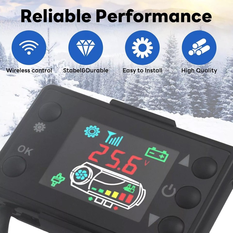 Car Air Diesel Heater LCD Switch Parking Controller with 4 Button ...