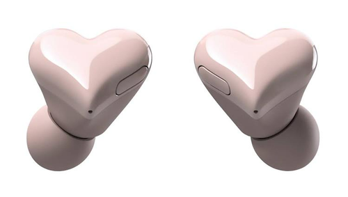 SoftBank Heartbuds Pink Color Bluetooth Earbuds Heart Shaped Wireless ...